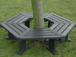 Beamish Tree Seat Hexagonal - Marmax Recycled Plastic Products UK