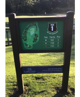Golf Signage - Map & Golf Par Information - Marmax Products