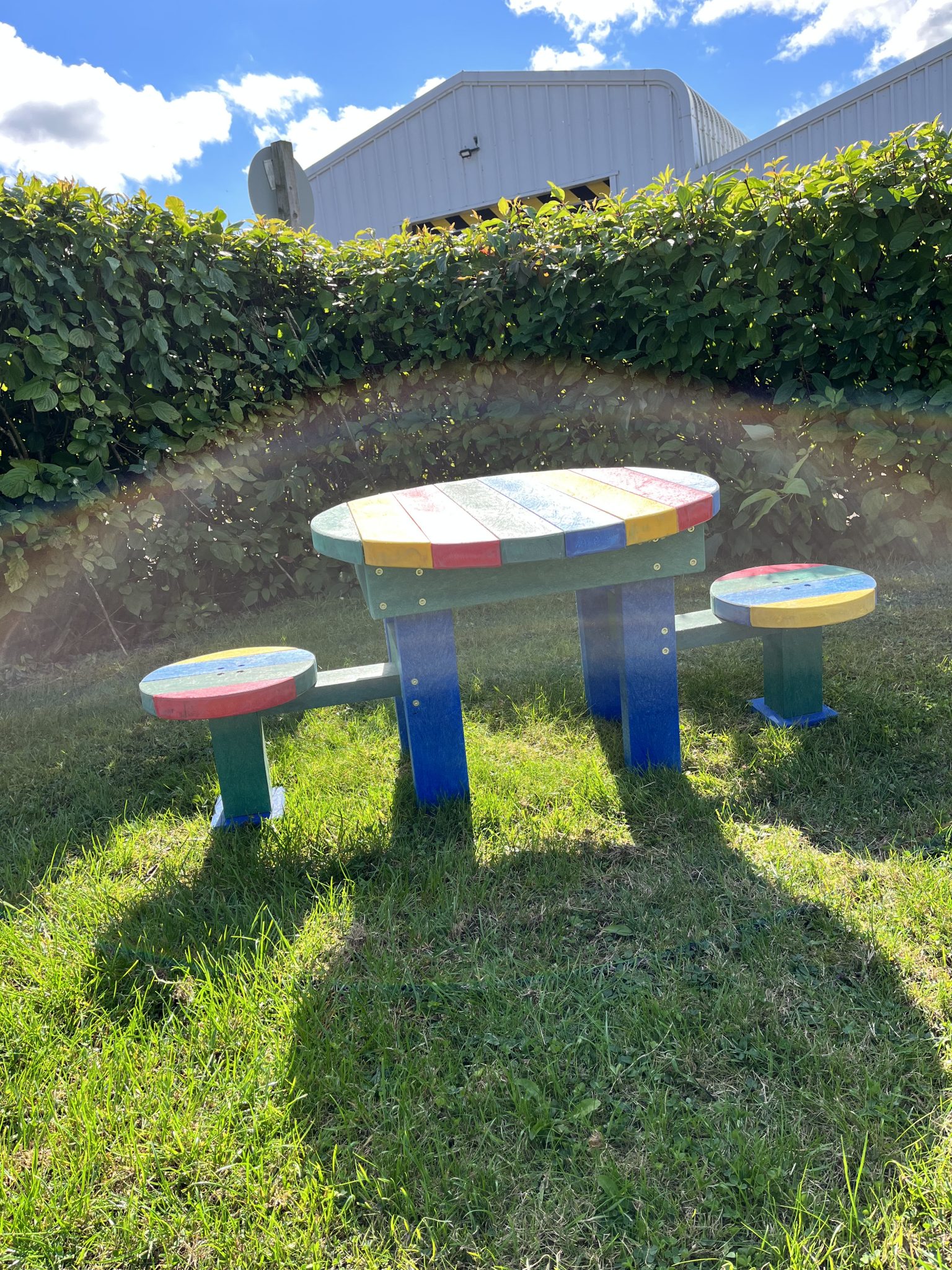 Iris two seat table - Marmax Recycled Plastic Products UK